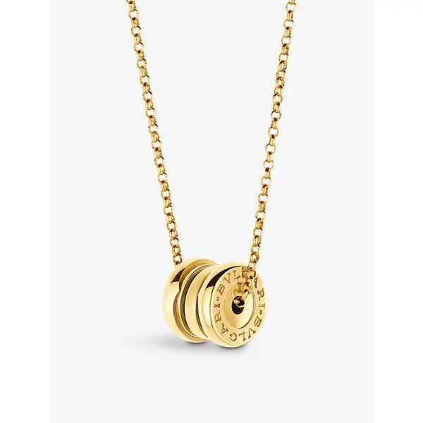 BVLGARI B.zero1 Mini 18ct Yellow-gold Pendant Necklace - Yellow Gold
