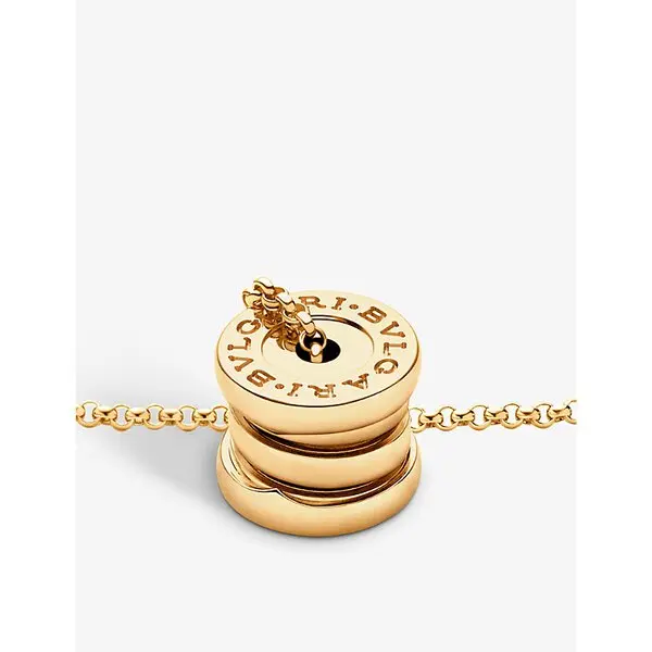 BVLGARI B.zero1 Mini 18ct Yellow-gold Pendant Necklace - Yellow Gold