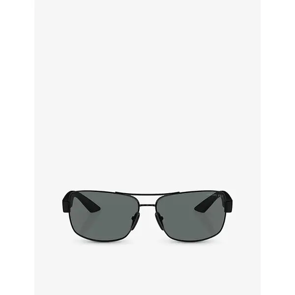 Prada Ps 50zs Pillow-frame Sunglasses - Black