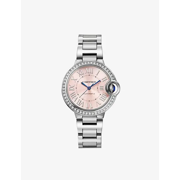 CARTIER Ballon Bleu Diamond Mechanical Watch - Steel