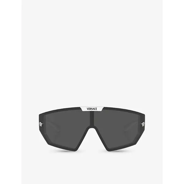 Versace Ve4461 Irregular-frame Sunglasses - White