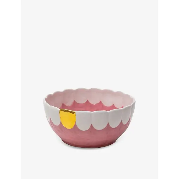 SELETTI Toothy Frootie Dolomite Salad Bowl 13cm - One-color