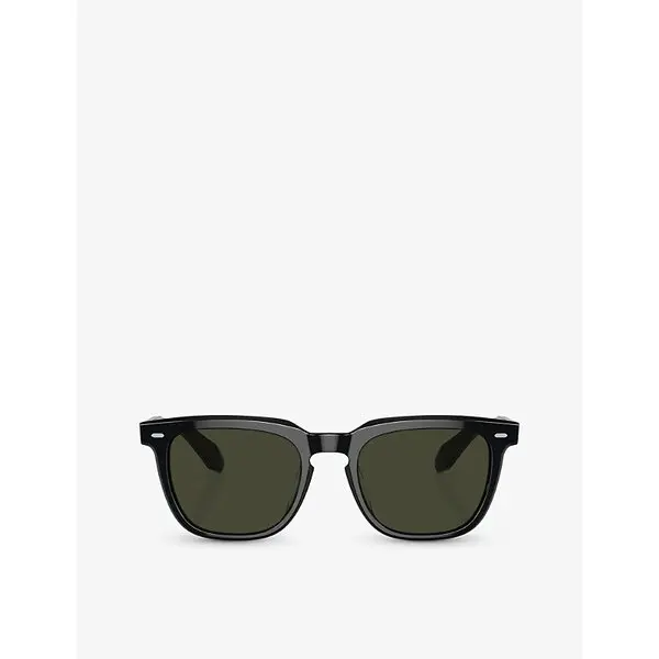 Oliver Spencer Ov5546su N. 06 Rectangle-frame Sunglasses - Black