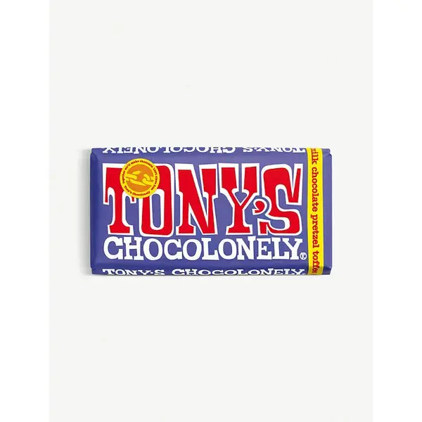 TONY'S Dark Milk Chocolate Pretzel Toffee Bar 180g - One-color