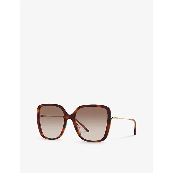 Chloé Ch0173s Square-frame Sunglasses - Brown