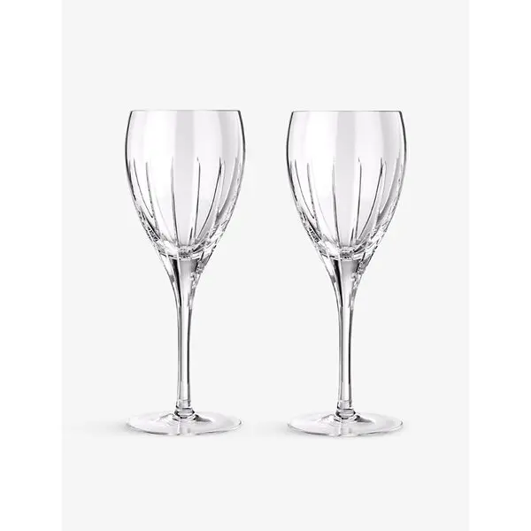 Christofle Iriana Crystal Red Wine Glasses Set Of Two - One-color