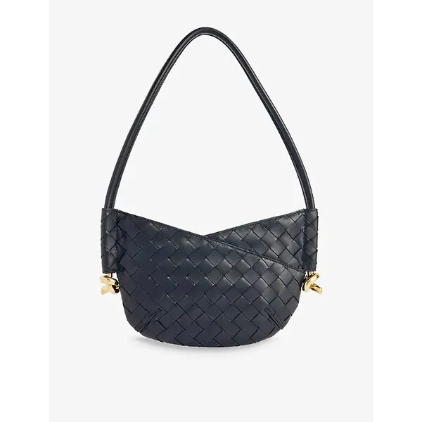 Bottega Veneta Knot Leather Shoulder Bag