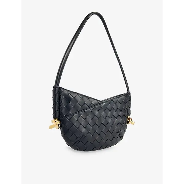 Bottega Veneta Knot Leather Shoulder Bag