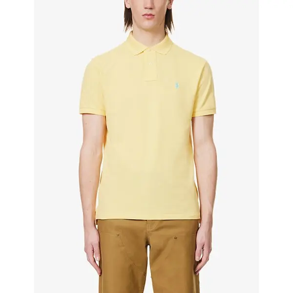 Polo Ralph Lauren Logo-embroidered Cotton-piqué Polo Shirt - Empire Yellow