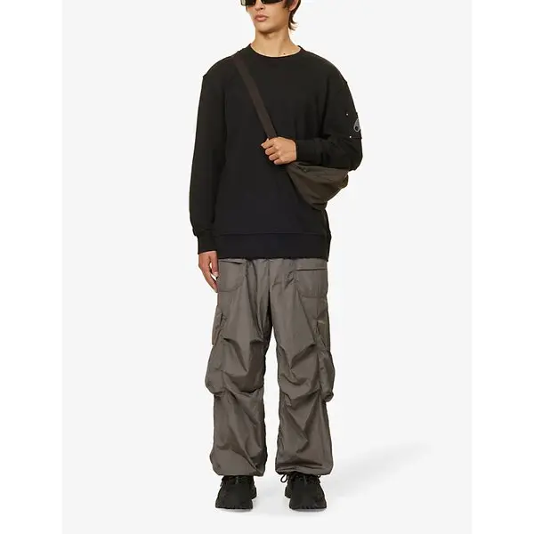 Moose Knuckles Brand-motif Cotton-jersey Sweatshirt