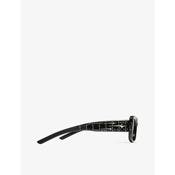 Gentle Monster Antena.C 01 Crystal-Embellished Rectangle-Frame