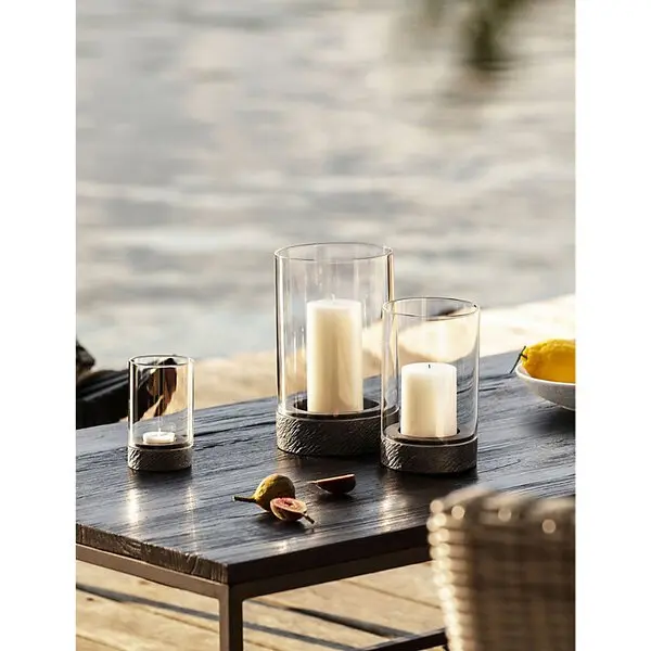 VILLEROY & BOCH Rock Large Glass Candle Holder 27cm