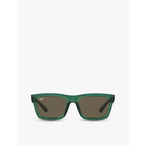 Ray-ban Warren Rectangle-frame Sunglasses - Green