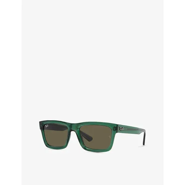 Ray-ban Warren Rectangle-frame Sunglasses - Green
