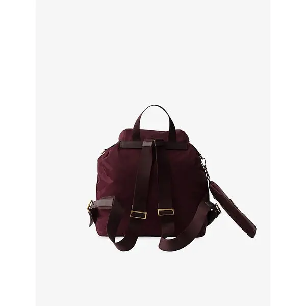 Prada Re-nylon Drawstring Backpack - Burgundy