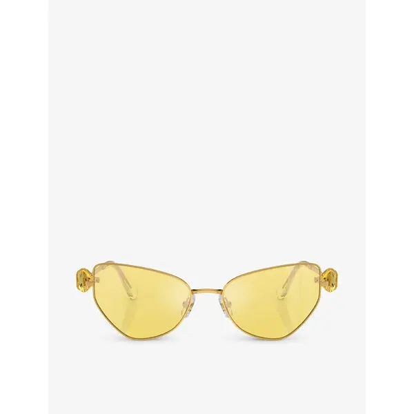 SWAROVSKI Sk7003 Cat-eye Sunglasses - Gold