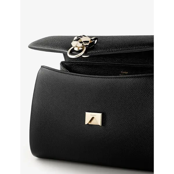 Cartier Panthère De Small Leather Cross-body Bag - Black