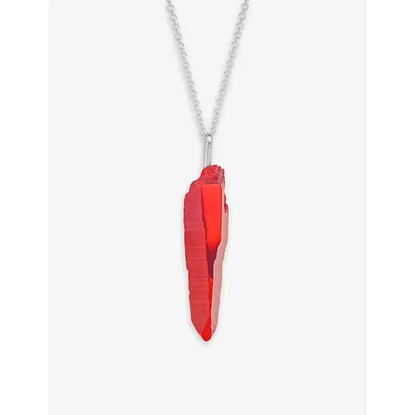 LA MAISON COUTURE X The Rock Hound Wand Pendant Necklace - Red