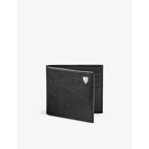 ASPINAL OF LONDON Billfold Logo-embellished Leather Wallet - Black
