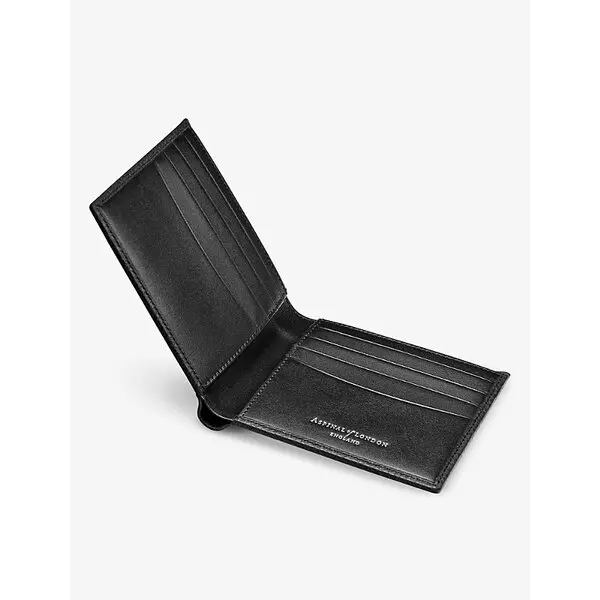 ASPINAL OF LONDON Billfold Logo-embellished Leather Wallet