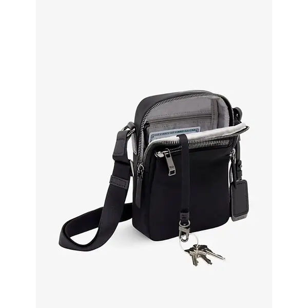 Tumi Persia Double-zip Nylon Crossbody Bag - Black/gunmetal