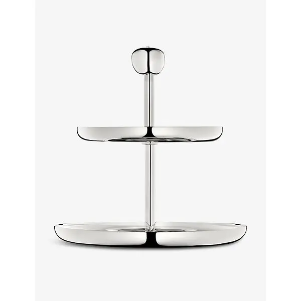Christofle Two-tier Silver-plated Pastry Stand 14.5cm