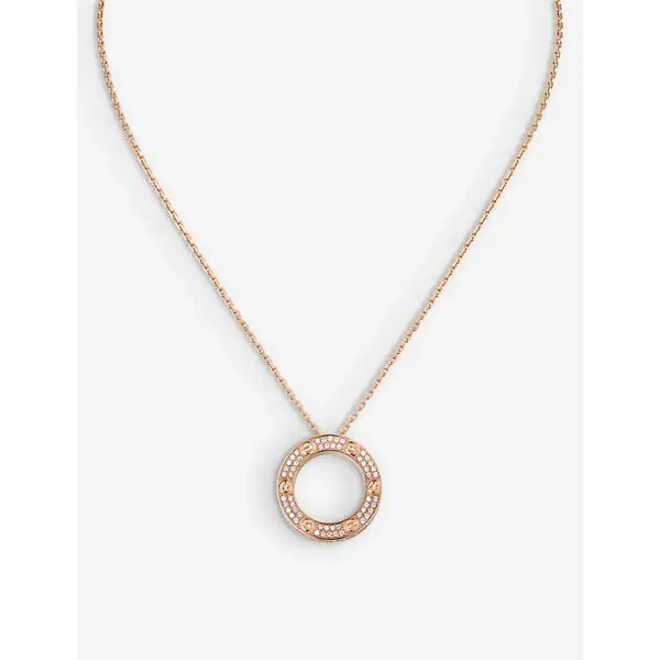 CARTIER Love 18ct Rose Gold And Diamond Necklace - One-color