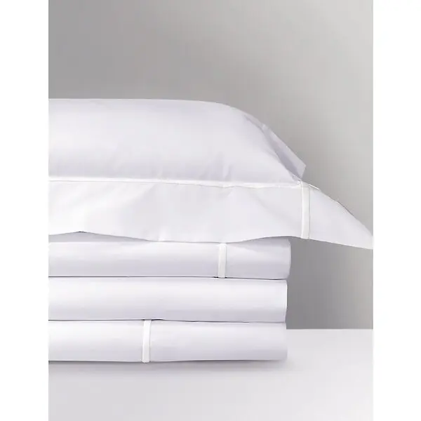 YVES DELORME Athena Cotton -size Flat Sheet - Blanc