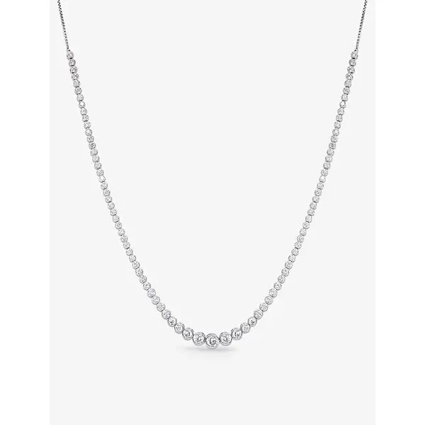 CARAT* LONDON Quentin Sterling And Cubic Zirconia Necklace - Silver