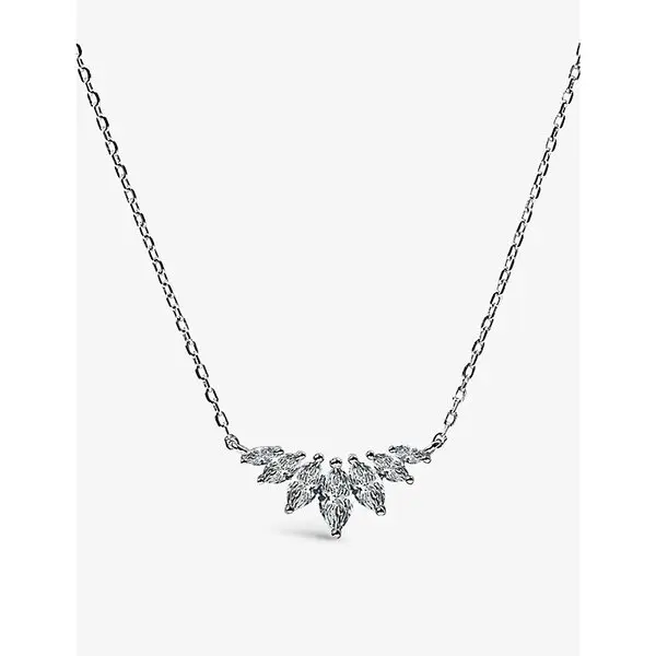 CARAT* LONDON Tulisa Sterling Cubic Zirconia Necklace - Silver