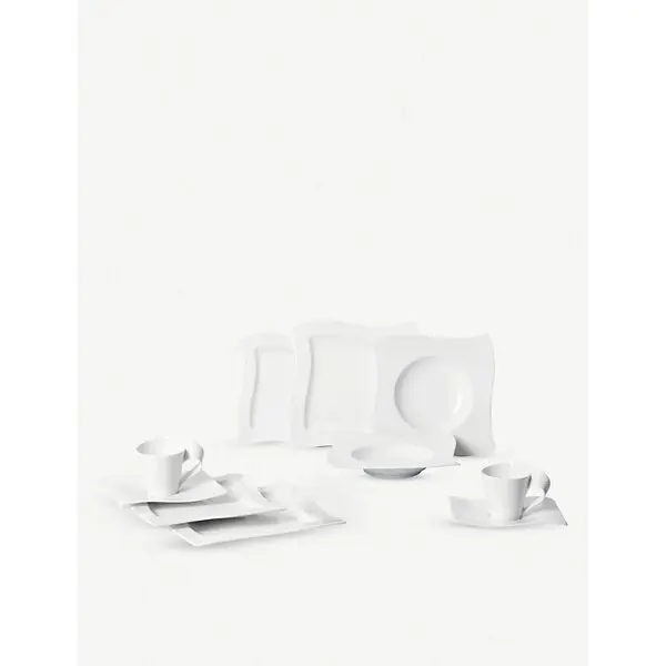 VILLEROY & BOCH Newwave Porcelain Basic Dinner 30-piece Set - White