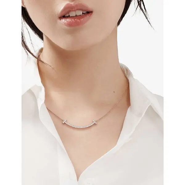 Tiffany & Co. T Smile Diamond Necklace