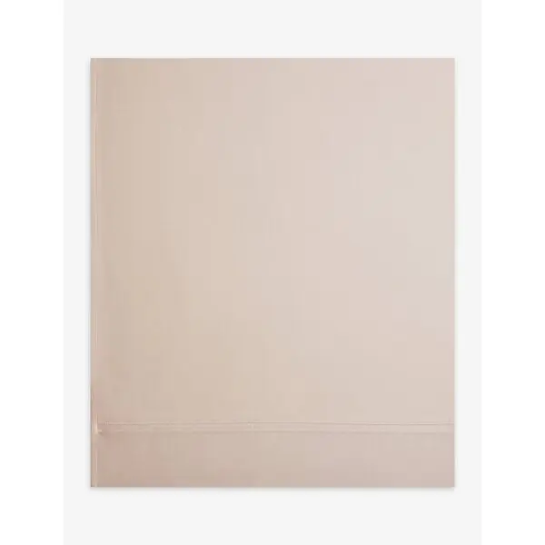 YVES DELORME Triomphe Cotton Flat Sheet 90cm X 190cm - Pierre