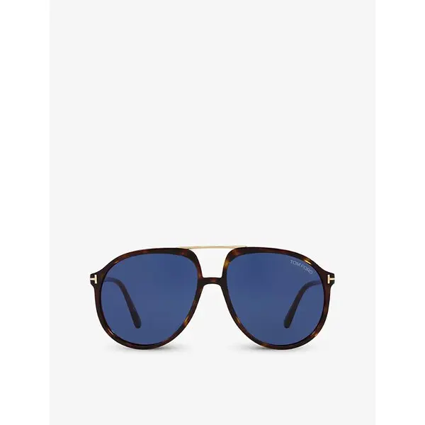 TOM FORD Pilot-frame Sunglasses - Brown