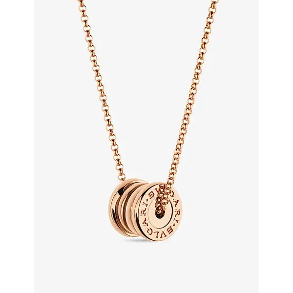 BVLGARI B.zero1 18ct Pendant Necklace - Rose Gold