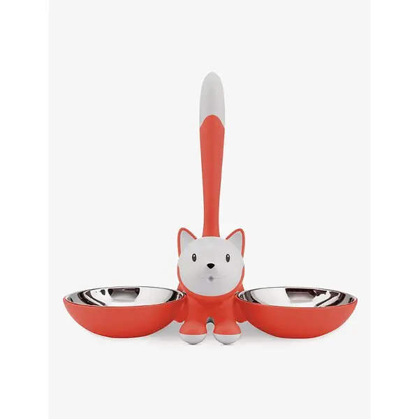 ALESSI Tigrito Thermoplastic Resin And Stainless Steel Cat Bowl - Nocolor