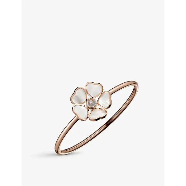 Chopard Happy Hearts Flower Bracelet - 18-carat Rose Gold