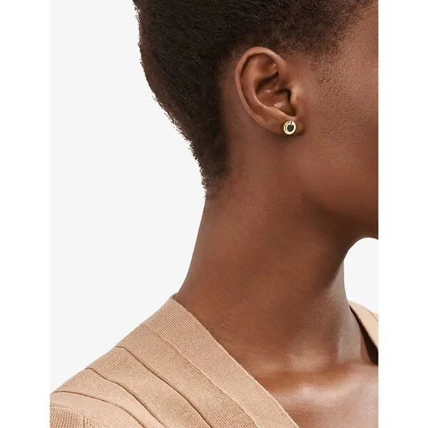 Tiffany & Co. T 18ct Yellow- And Onyx Earrings