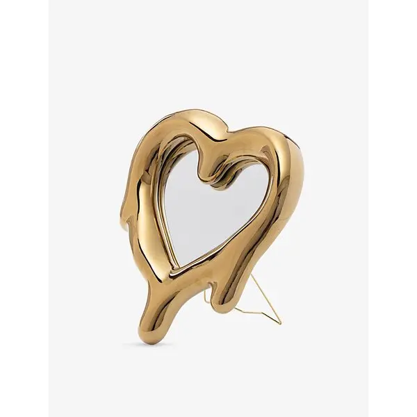 SELETTI Melted Heart Porcelain Mirror And Photo Frame 35cm