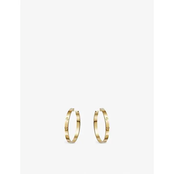 CARTIER Love 18ct Yellow Gold Hoop Earrings - One-color