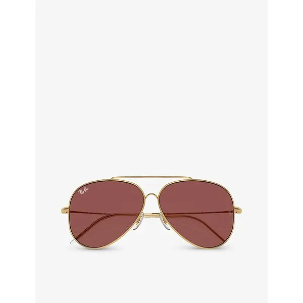 Ray-ban Aviator Metal Sunglasses - Gold