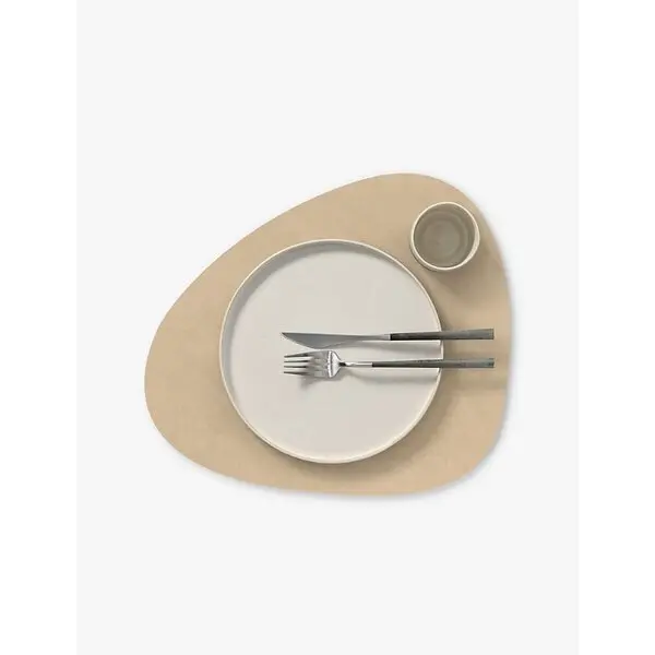 LIND DNA Nupo Large Leather Placemat - Sand