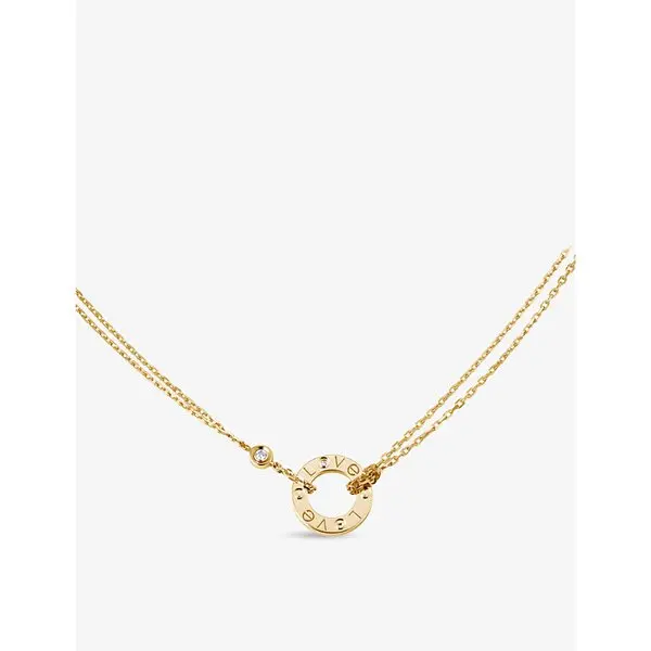 CARTIER Love 18ct Yellow Gold Diamond Necklace - One-color