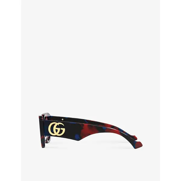 Gucci Rectangle-frame Acetate Sunglasses
