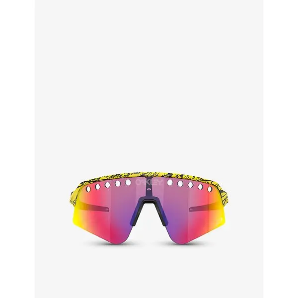 Oakley Sutro Lite Sweep Shield-frame Sunglasses - Purple/red/yellow