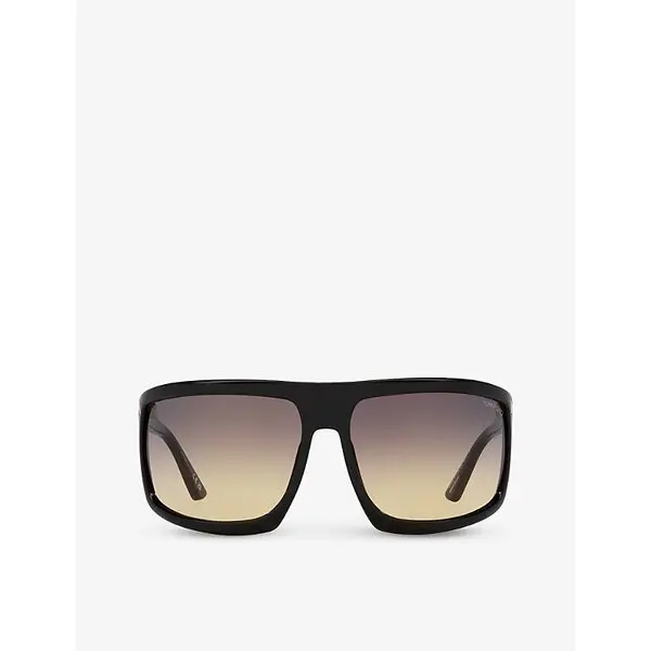 TOM FORD Clint Square Frame Sunglasses - Black