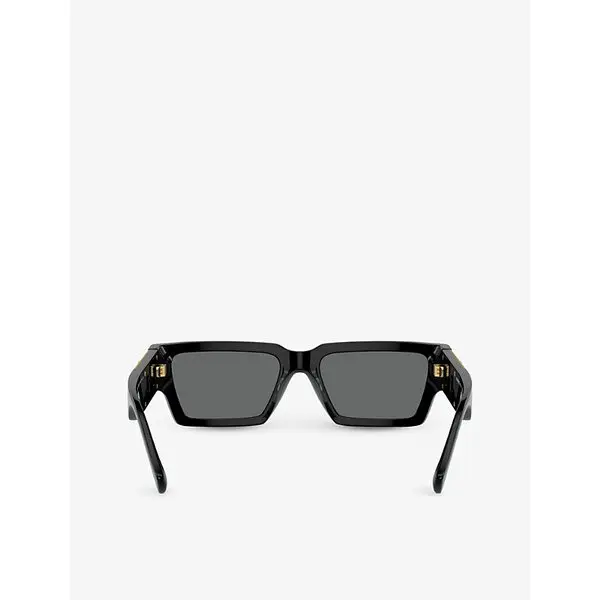 Versace Ve4459 Rectangle Sunglasses - Black