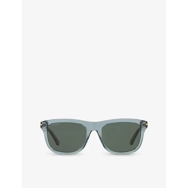 Gucci Gg1444s Square-frame Sunglasses - Green