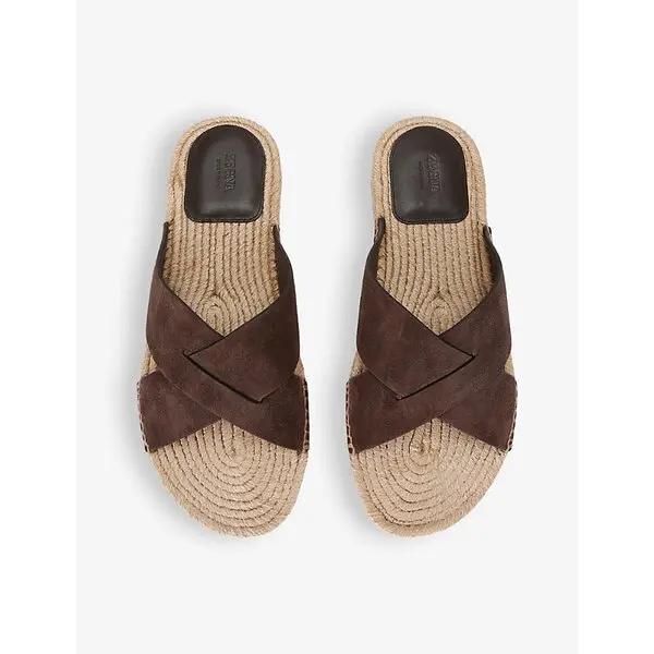 Ermenegildo Zegna Crossover Suede Espadrilles