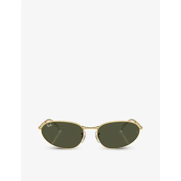 Ray-ban Irregular Frame Metal Sunglasses - Gold